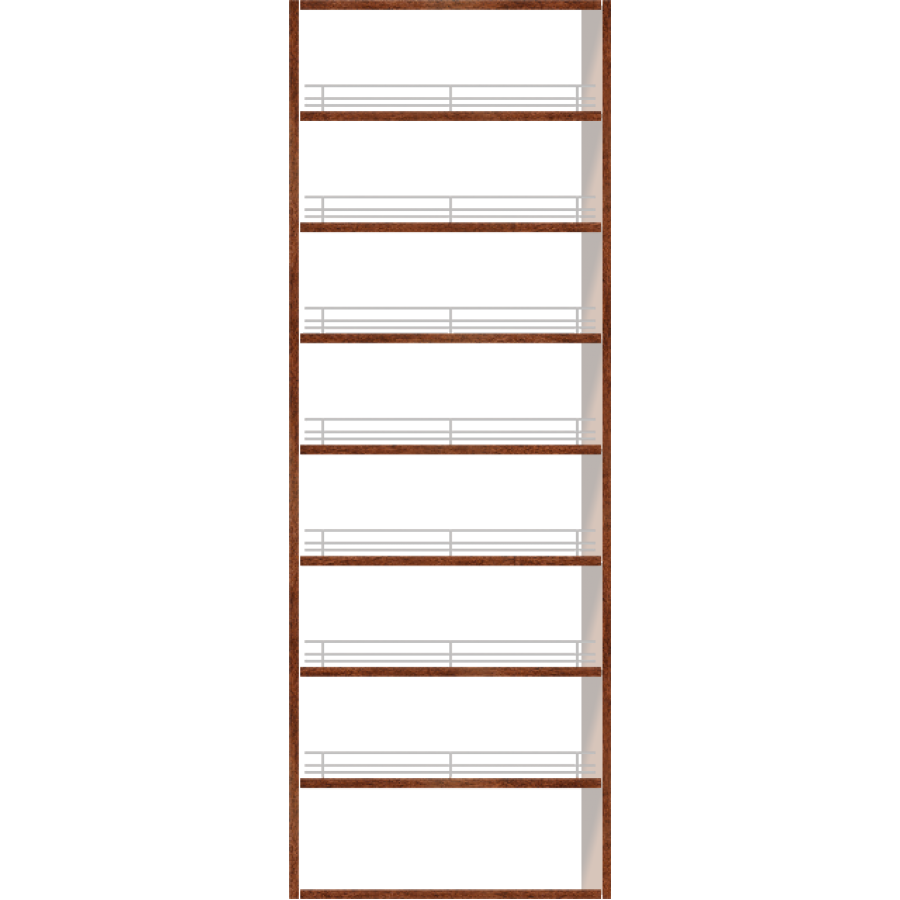 DIY Custom Closets - 7 Shoe Shelves and 1 Shelf Unit