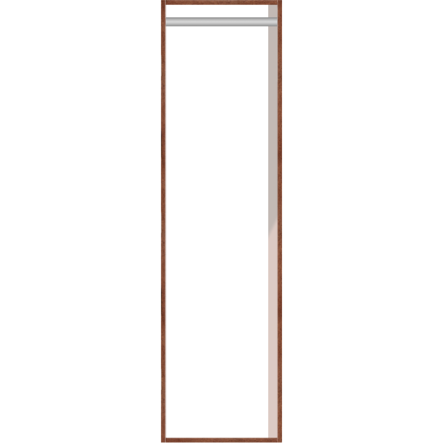 Closet Hanger Unit | Upper Hanger and 1 Shelf