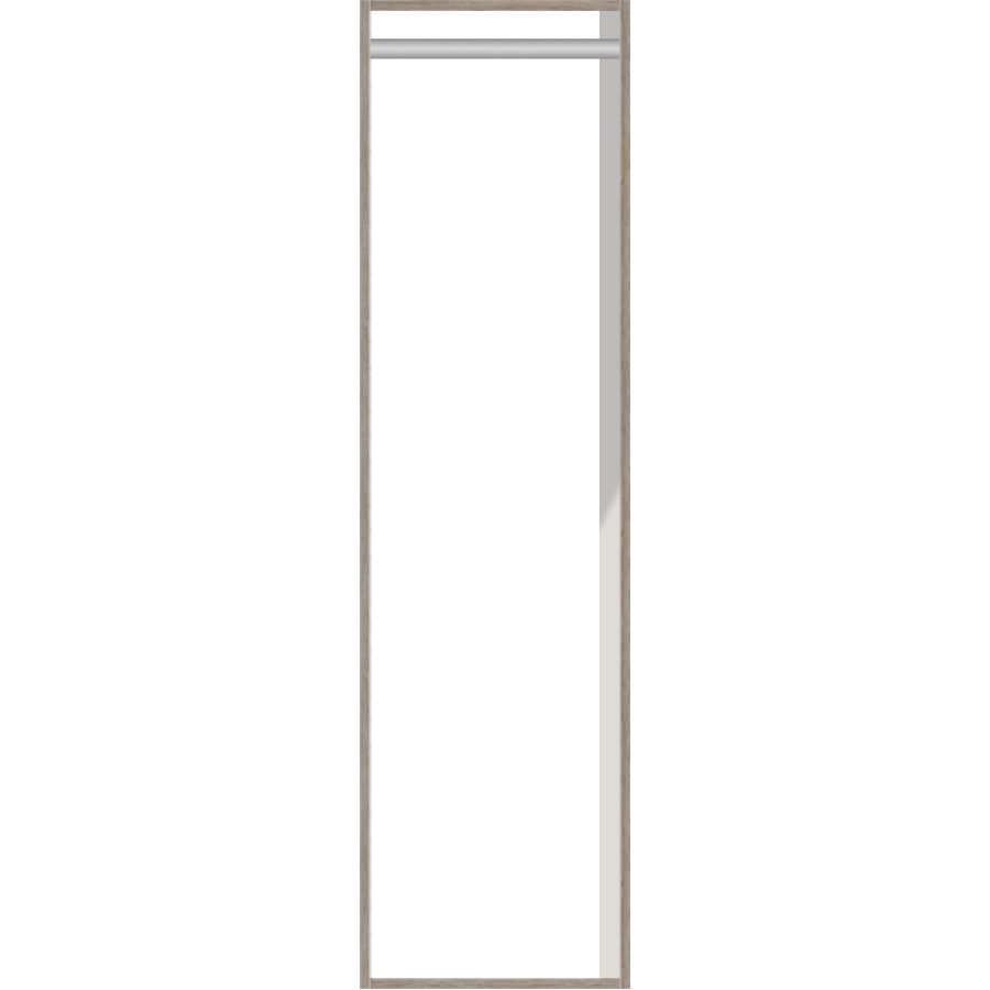 Closet Hanger Unit | Upper Hanger and 1 Shelf
