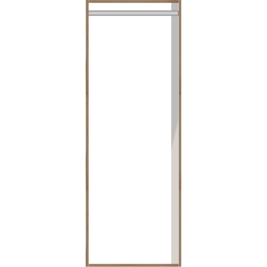 Closet Hanger Unit | Upper Hanger and 1 Shelf