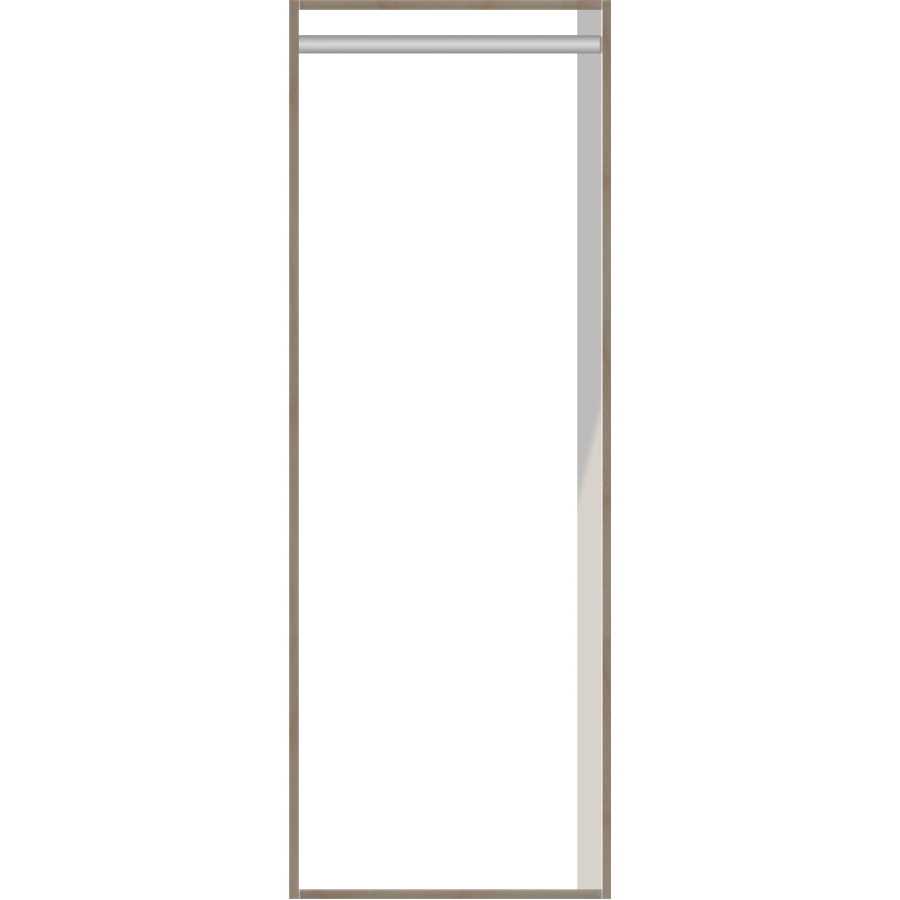 Closet Hanger Unit | Upper Hanger and 1 Shelf