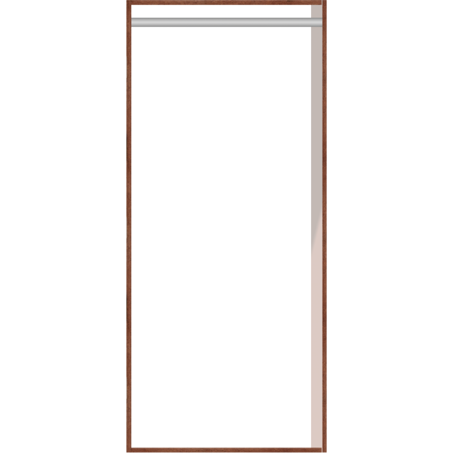 Closet Hanger Unit | Upper Hanger and 1 Shelf