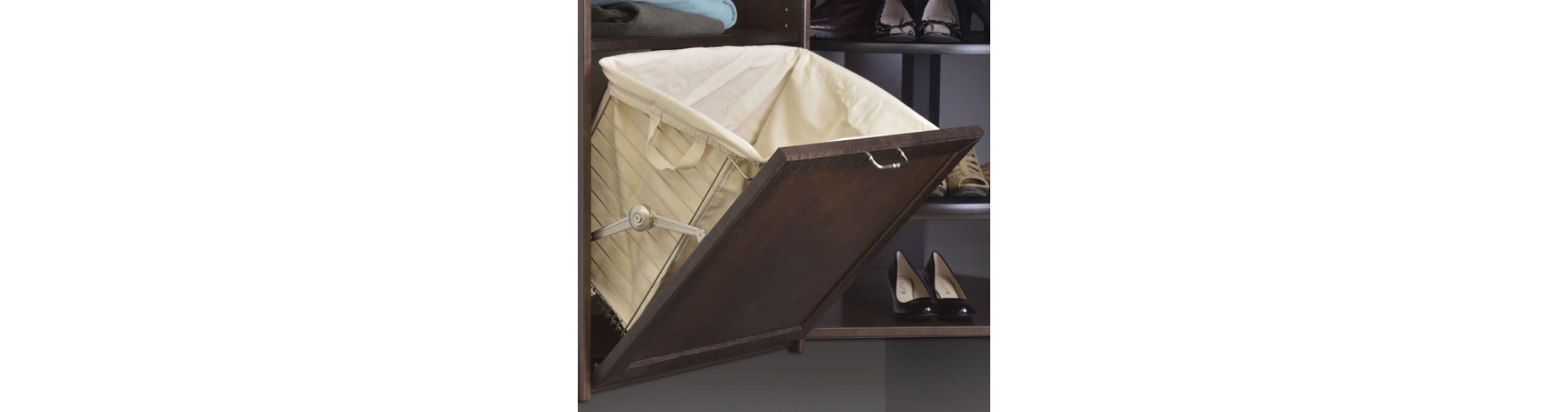 Laundry Bag for Closet Hamper | Wood Closet Designs