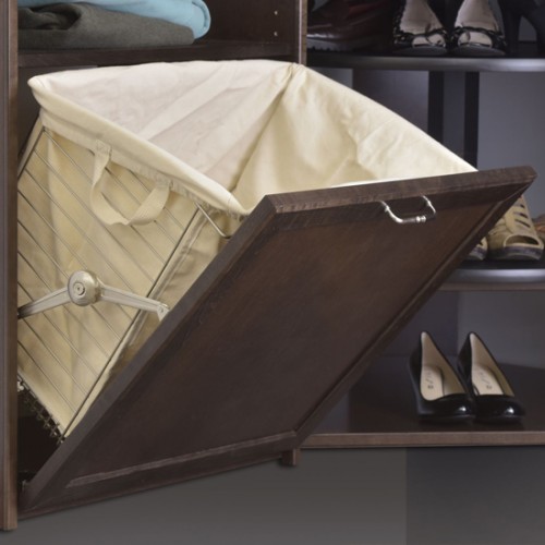 Laundry Bag for Closet Hamper | Wood Closet Designs