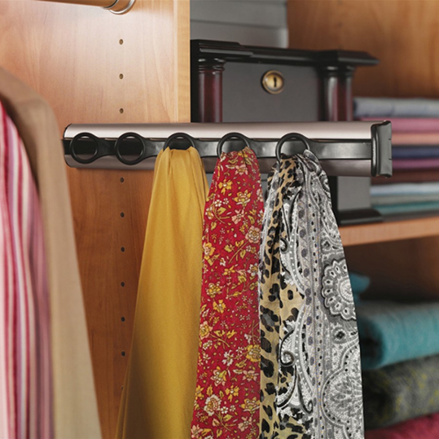 Scarf Rack for Closets - Wood Closet Designs